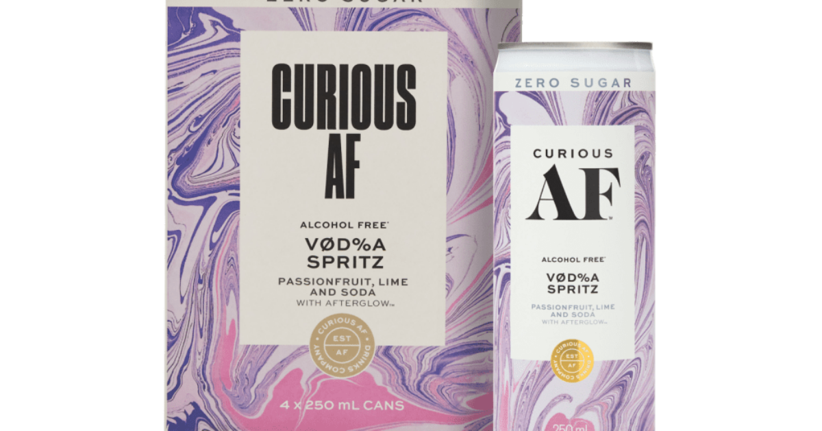 Curious AF VOD%A Zero Sugar Spritz 0% (4 pack 250ml)